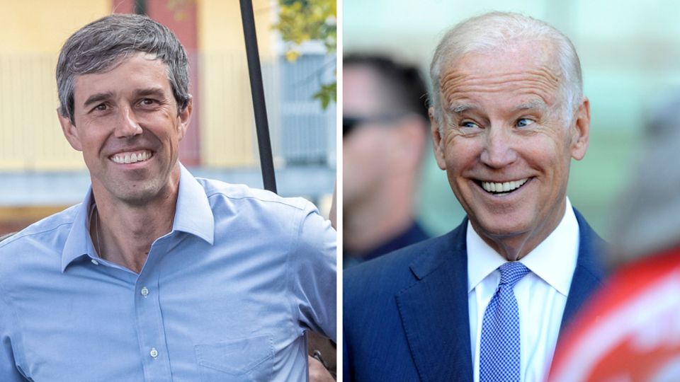 Beto O'Rourke und Joe Biden: Bei den US-Demokraten führen zwei weiße Männer | STERN.de