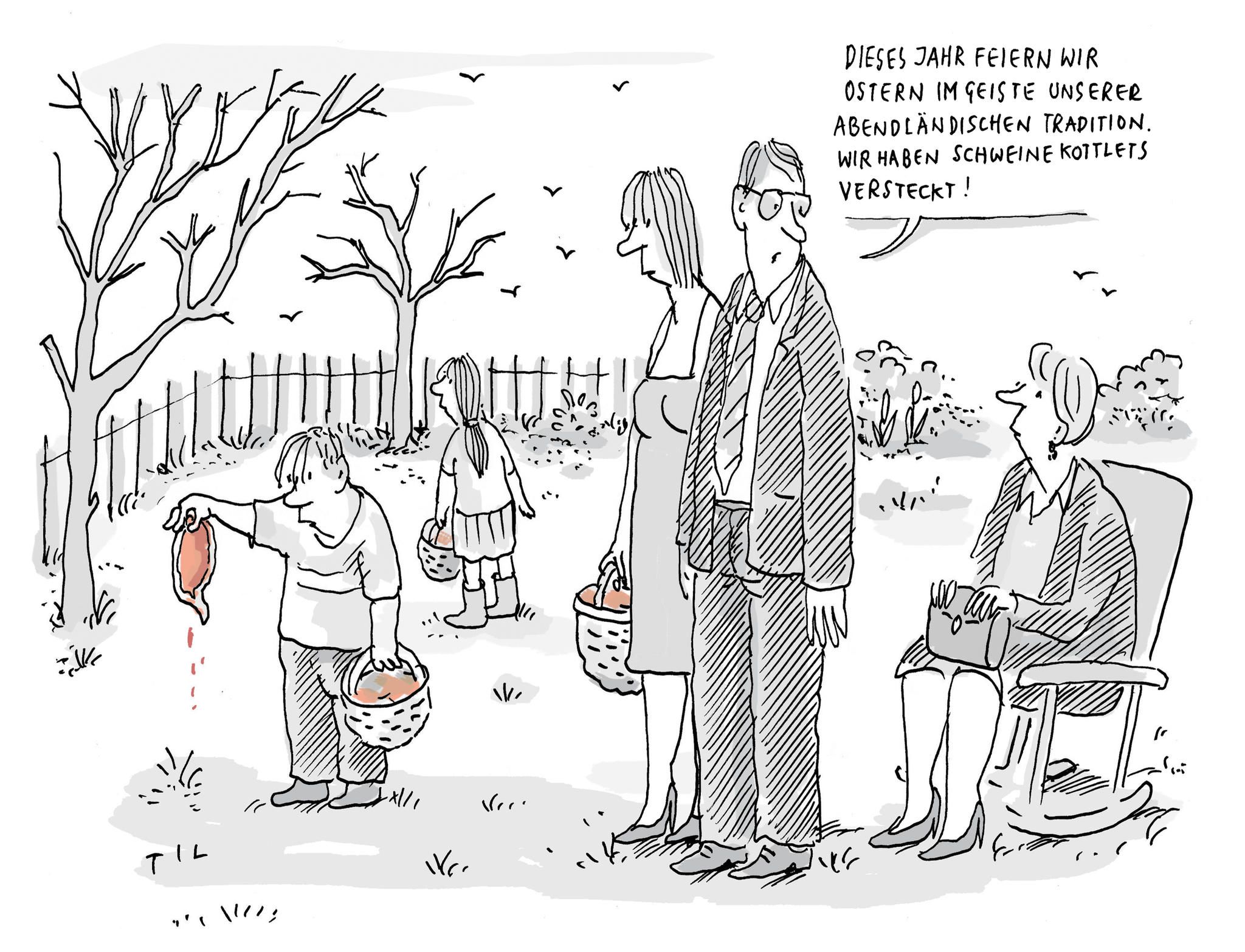 Cartoon zu Ostern: Hier sind die Eier versteckt! | STERN.de