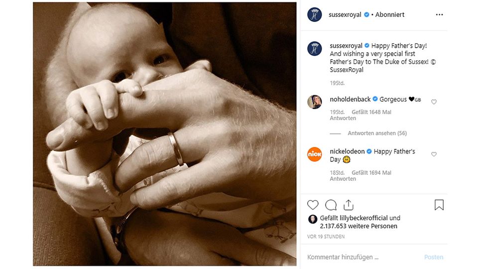Prinz Harry und Herzogin Meghan: Neues Foto zeigt Baby Archie | STERN.de