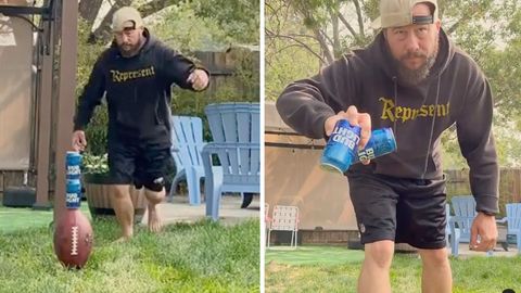 Video: American Footballer Adam Lennon beeindruckt mit Trickschüssen ...