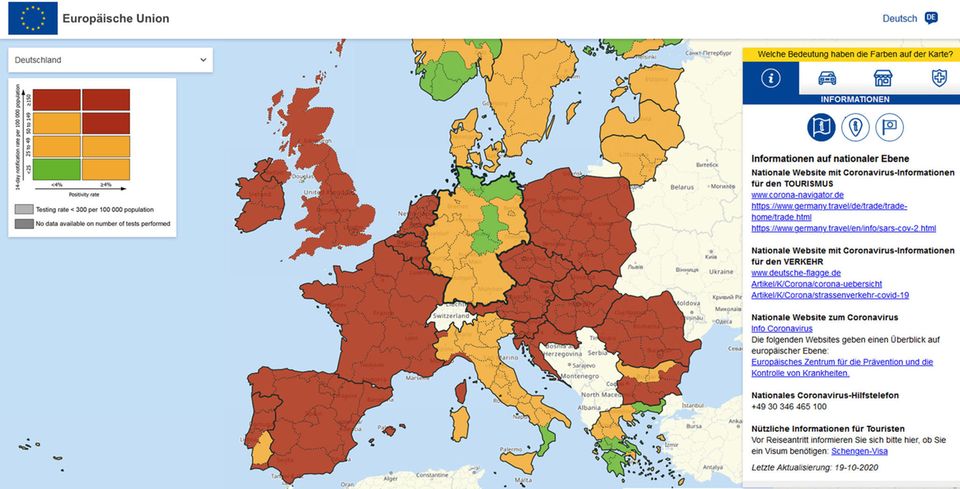 Ampel-Karte der EU: Dieses Tool hilft Reisenden, im Corona-Chaos durchzublicken | STERN.de